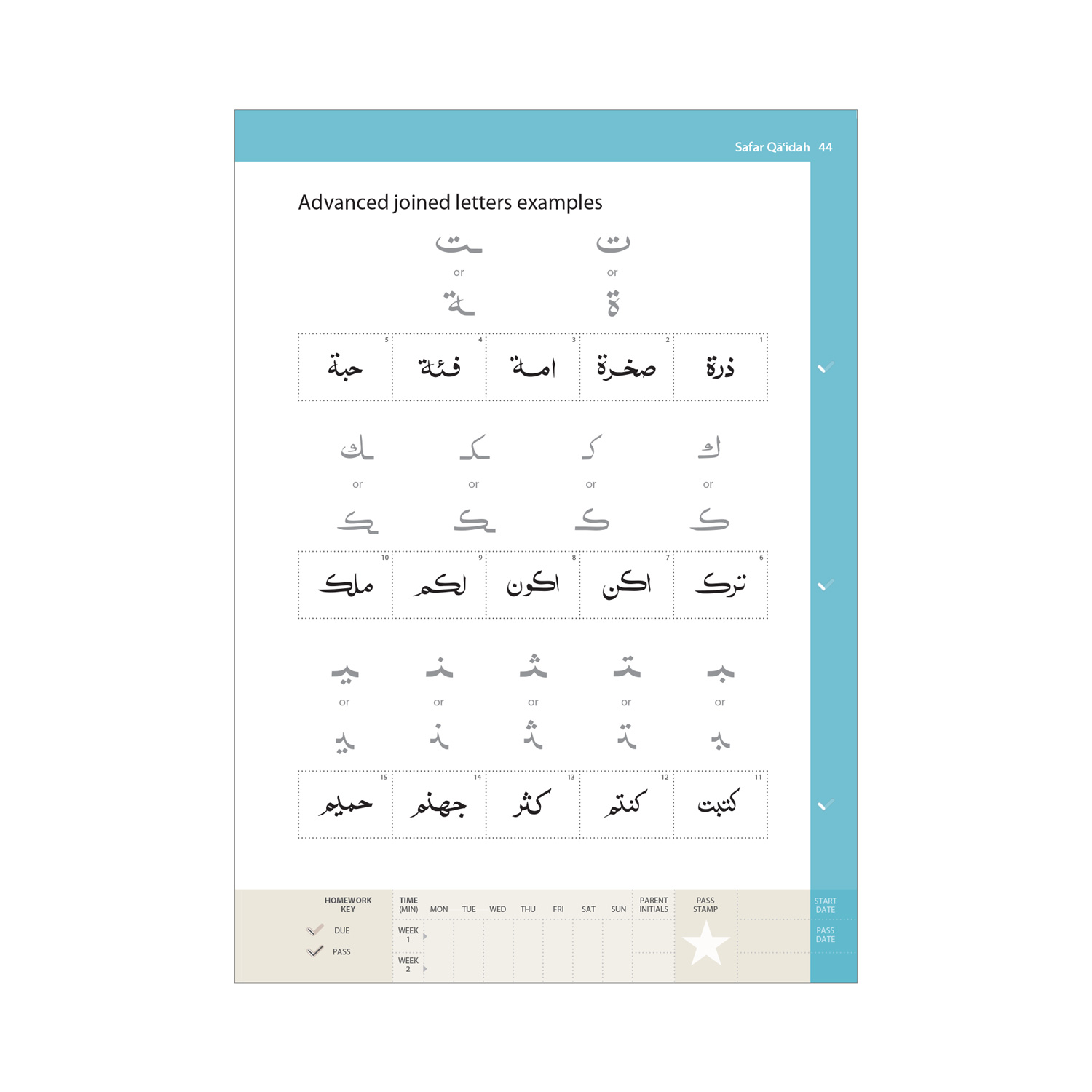 Complete Qaidah - Learn to Read Series - South Asian Script - Safar ...